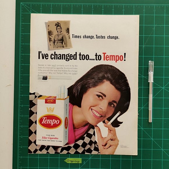 Vintage | Other | 6s 965 R J Reyolds Tempo King Size Filter Cigarettes ...